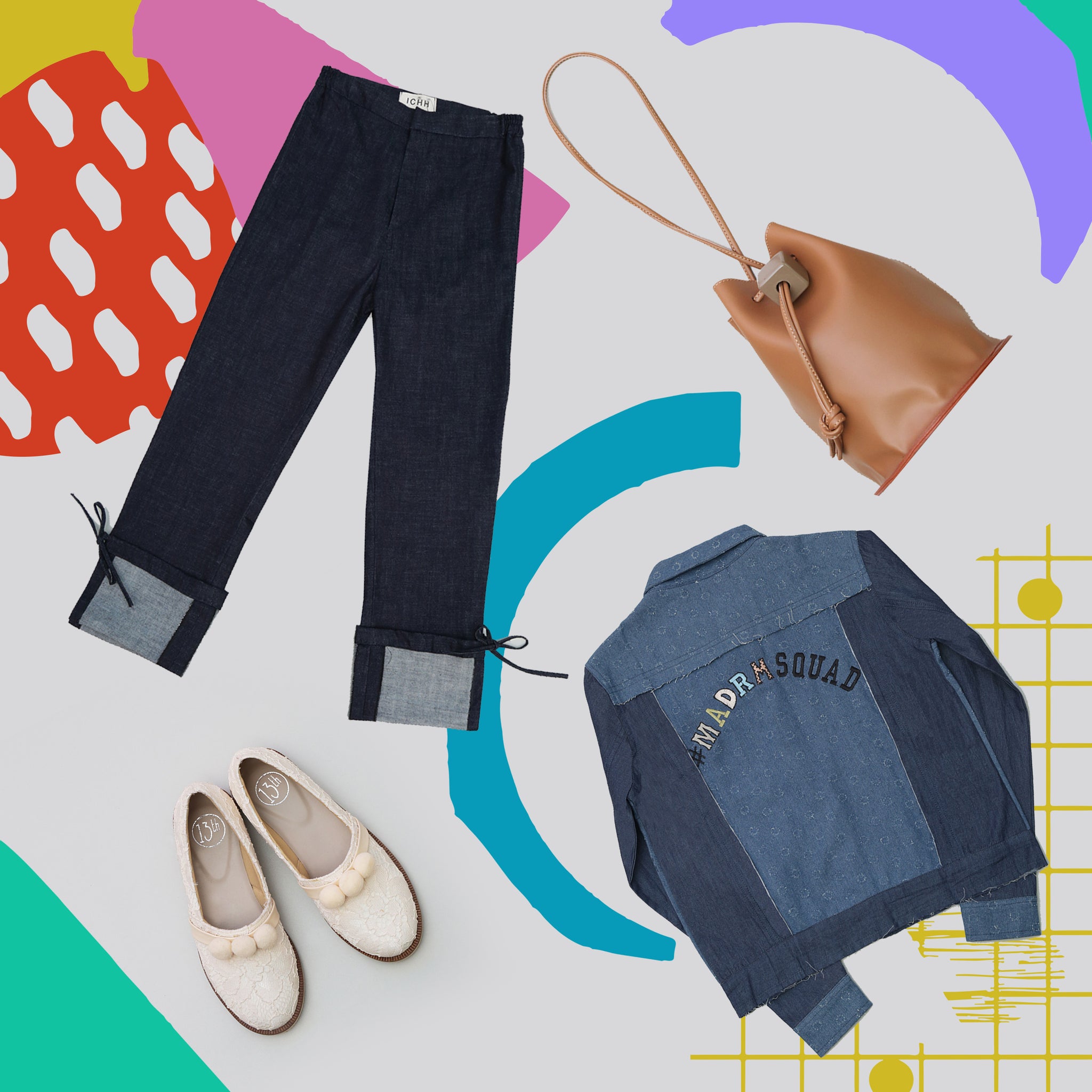 How we combine the denim with neutral colours